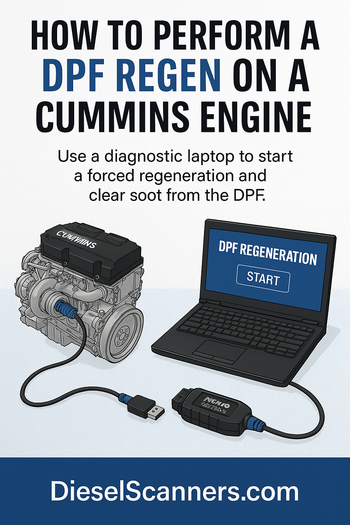 How to Perform a DPF Regen on a Cummins Engine Using Diesel Diagnostic ...
