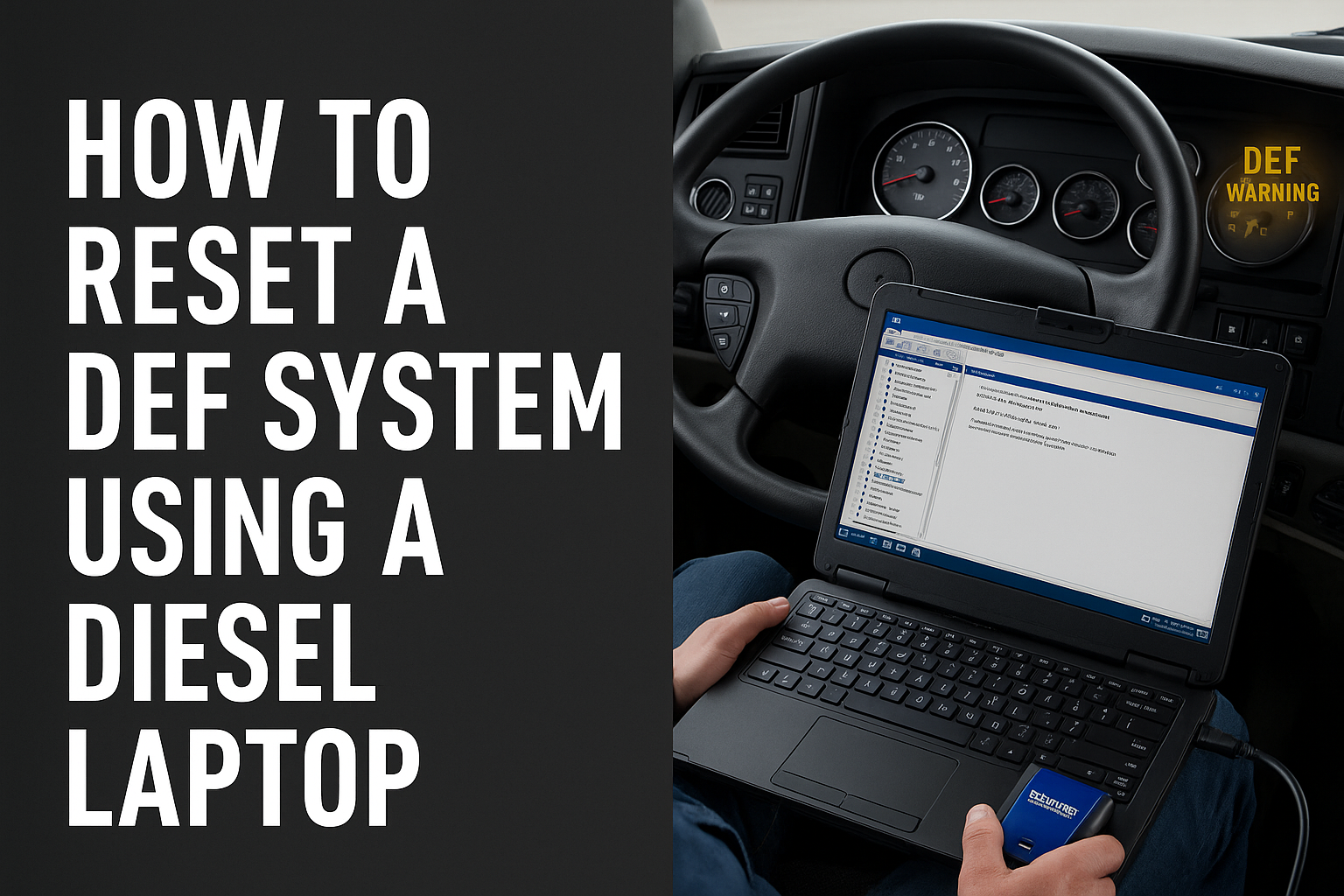 How to Reset a DEF System Using a Diesel Laptop – DieselScanners