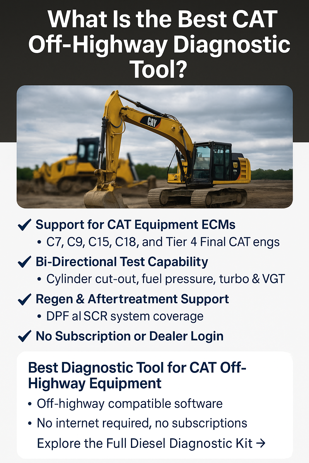 What is the best Cat Off-Highway Diagnostic repair scanner tool ...