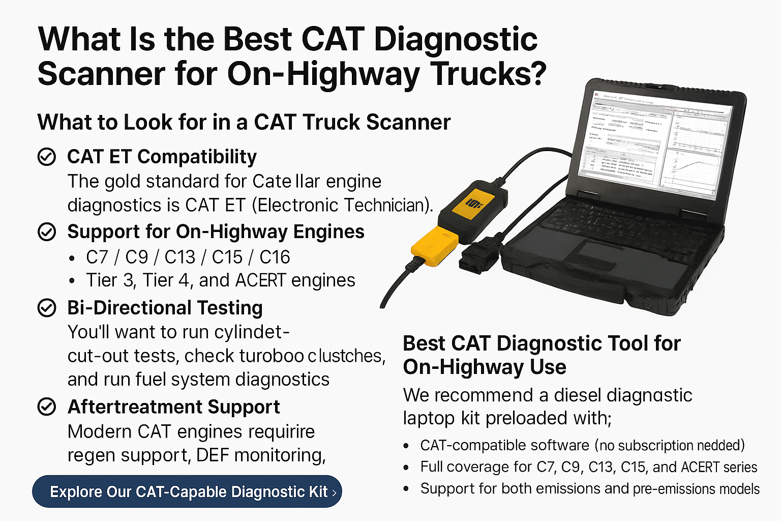 What Is the Best CAT Diagnostic Scanner for On-Highway Trucks ...