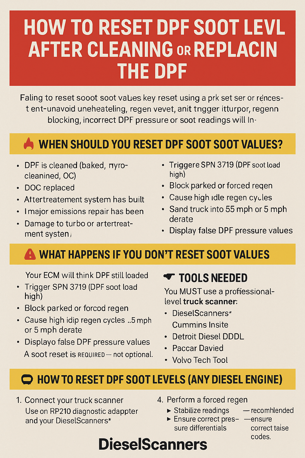 How to Reset DPF Soot Levels After Cleaning or Replacing the DPF ...