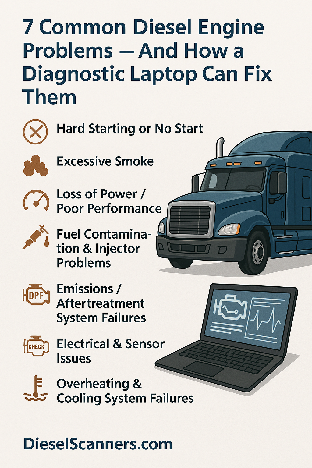 7 Common Diesel Engine Problems — And How a Diagnostic Laptop Can Fix ...
