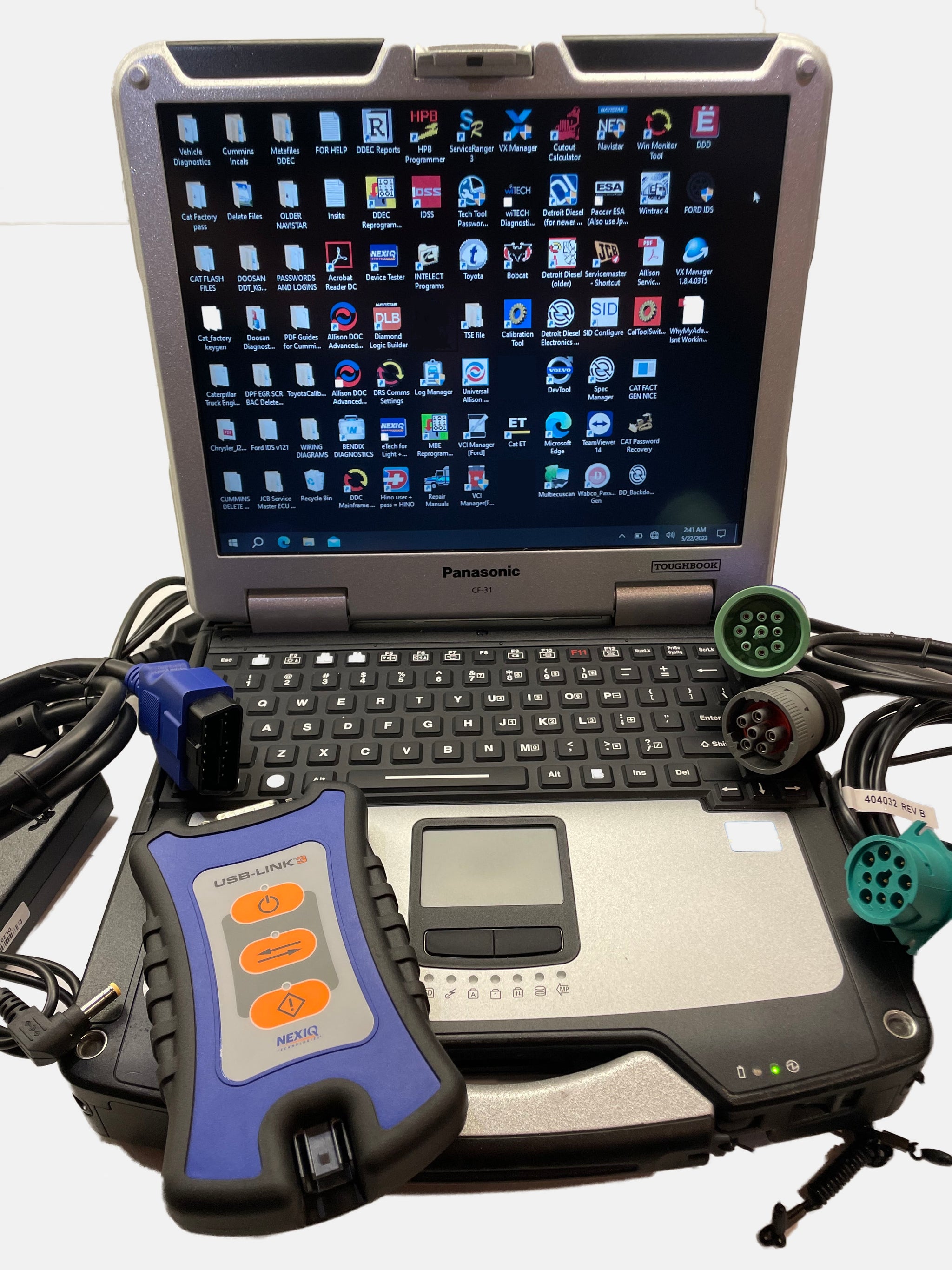 Heavy Duty Diesel Repair Tuner Scanner Diagnostic Truck Laptop ...