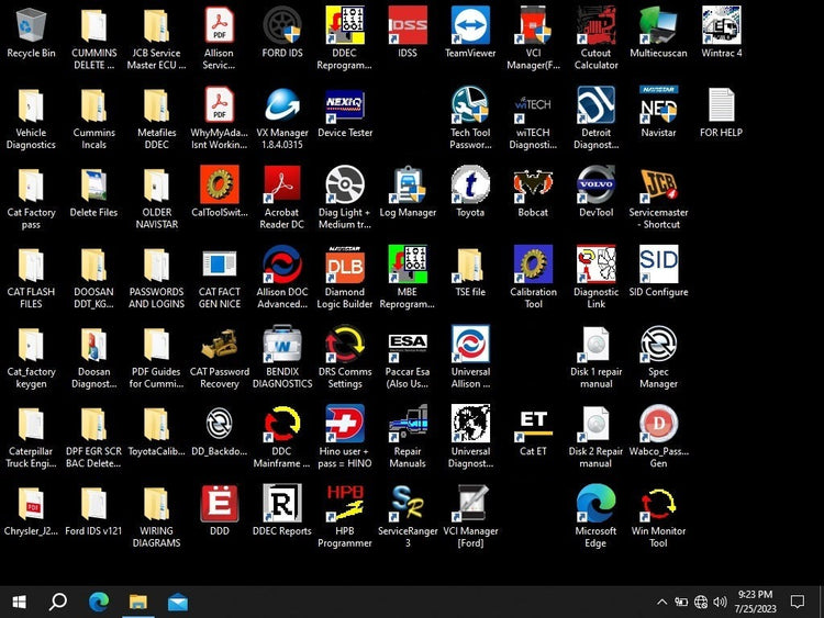 Heavy Duty Diesel Repair Tuner Scanner Diagnostic Truck Laptop ...